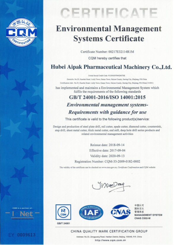 Certificate – AIPAK