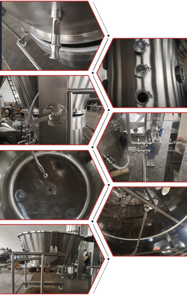 Pharma Food Chemical Powder Drying&Granulating Multi-function Fluid Bed ...